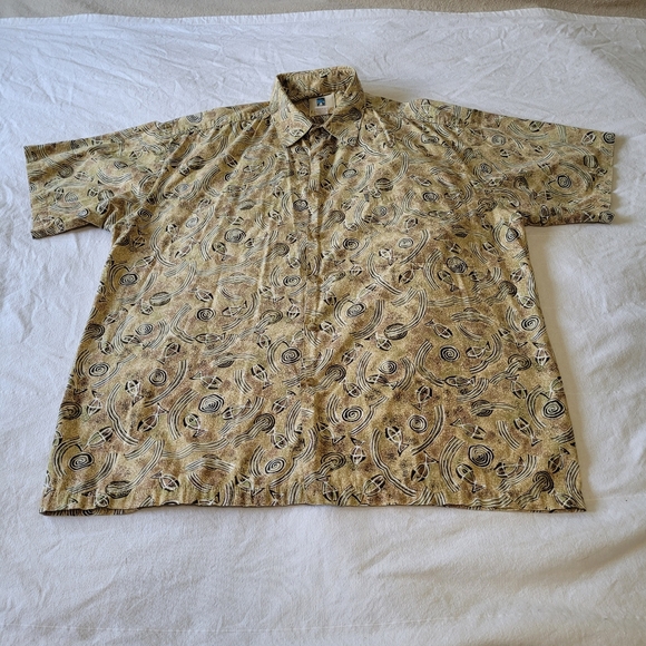 Kahala | Shirts | Vintage Kahala Hawaiian Shirt Mens Large Tribal Fish ...